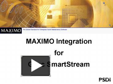 PPT – MAXIMO Integration PowerPoint presentation | free to view - id ...