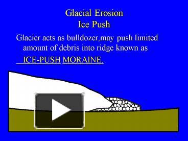 PPT – Glacial Erosion Ice Push PowerPoint presentation | free to view ...