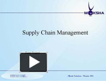 PPT – Supply Chain Management PowerPoint presentation | free to view ...