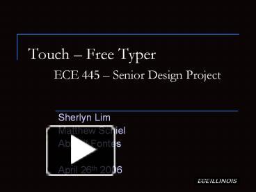 PPT – Touch PowerPoint presentation | free to view - id: 20ec2-NzRiY