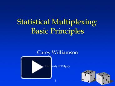 Statistical Multiplexing Basic Principles Presentation Free To Download
