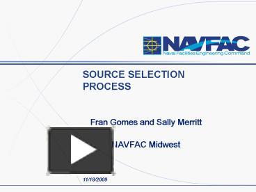 SOURCE SELECTION PROCESS presentation | free to view