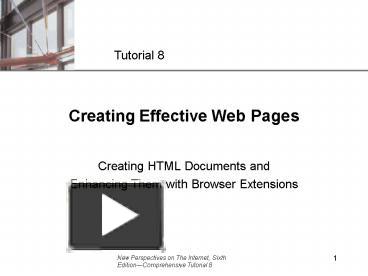 PPT – Creating Effective Web Pages PowerPoint presentation | free to ...