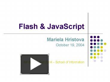 PPT – Flash PowerPoint presentation | free to view - id: 20f51-YzdkM