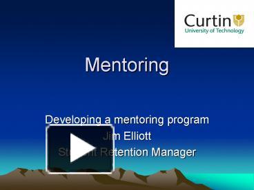 Mentoring presentation | free to view