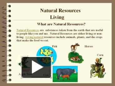 Natural Resources presentation | free to view