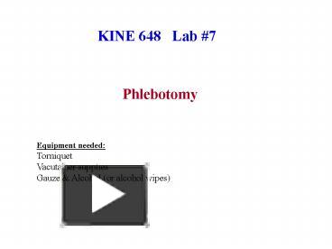 Ppt Phlebotomy Powerpoint Presentation Free To View Id 21009a Zdc1z