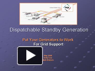 PPT – Dispatchable Standby Generation PowerPoint presentation | free to ...
