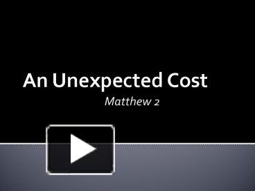 PPT – Matthew 2 PowerPoint presentation | free to view - id: 21030c-MGM5M