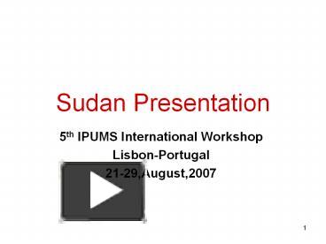 Sudan Presentation presentation | free to download