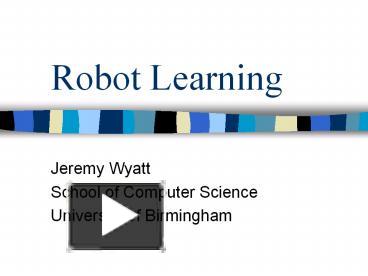 Robot Learning presentation | free to download