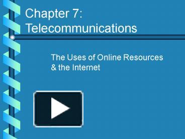 PPT – Telecommunications PowerPoint presentation | free to view - id ...