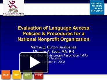 Evaluation of Language Access Policies presentation | free to download