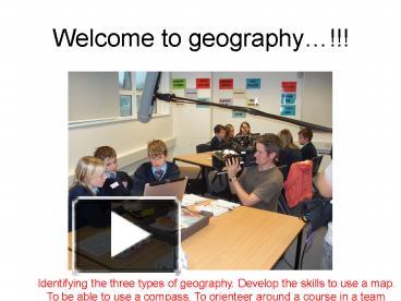 Welcome to geography presentation | free to view