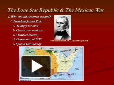 PPT – The Lone Star Republic PowerPoint presentation | free to view ...