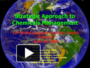 Strategic Approach to Chemicals Management presentation | free to view