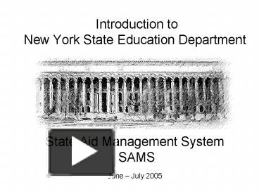PPT – Introduction to New York State Education Department Introduction ...