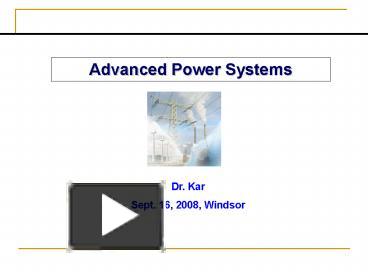 PPT – Advanced Power Systems PowerPoint presentation | free to view ...
