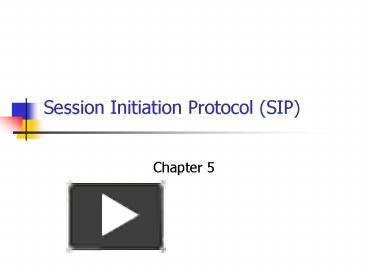 PPT – Session Initiation Protocol SIP PowerPoint presentation | free to ...