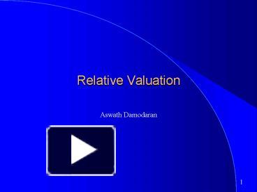 Relative Valuation presentation | free to download