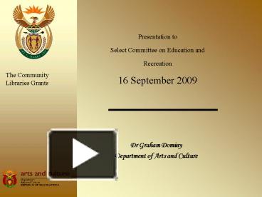 PPT – Dr Graham Dominy PowerPoint presentation | free to download - id ...