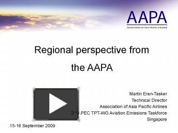AAPA presentation | free to view