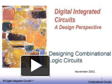 PPT – Digital Integrated Circuits A Design Perspective PowerPoint ...