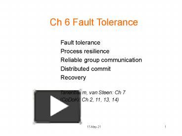 PPT – Ch 6 Fault Tolerance PowerPoint presentation | free to download ...