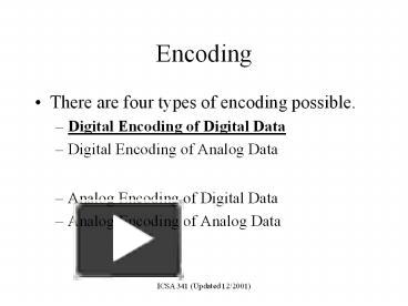 Encoding presentation | free to download