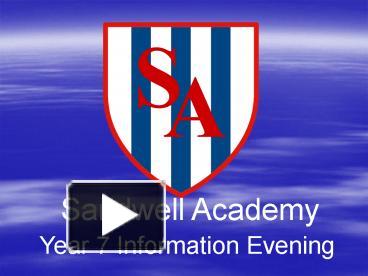 Sandwell Academy presentation | free to view