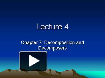 PPT – Chapter 7: Decomposition and Decomposers PowerPoint presentation ...