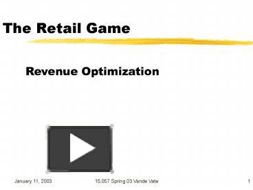 The Retail Game presentation | free to download