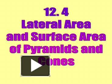 Lateral Area presentation | free to view
