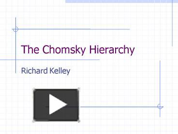 The Chomsky Hierarchy presentation | free to view