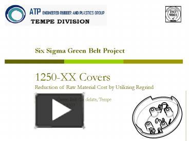 Six Sigma Green Belt Project presentation | free to view