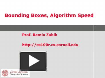 Bounding Boxes, Algorithm Speed presentation | free to download