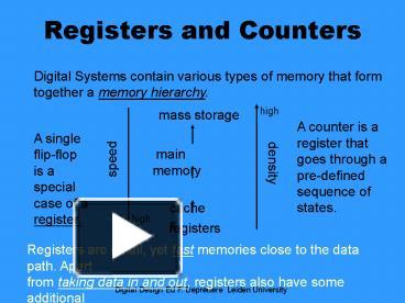 PPT – Registers and Counters PowerPoint presentation | free to view ...