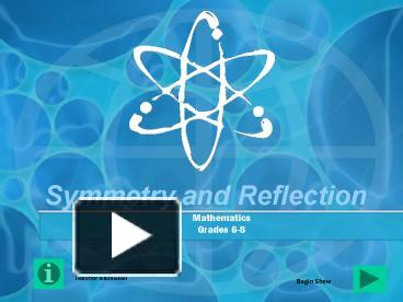 Symmetry and Reflection presentation | free to view