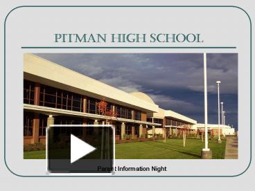 PPT – Pitman High School PowerPoint presentation | free to view - id ...