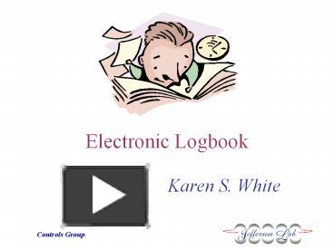 Electronic Logbook presentation | free to download