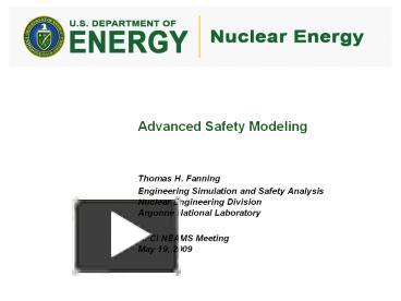 PPT – Advanced Safety Modeling PowerPoint presentation | free to ...