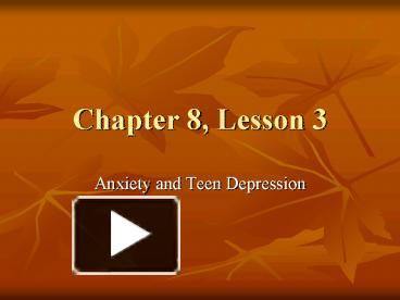 PPT – Chapter 8, Lesson 3 PowerPoint presentation | free to view - id ...