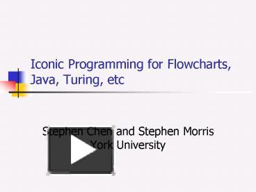 PPT – Iconic Programming for Flowcharts, Java, Turing, etc PowerPoint ...