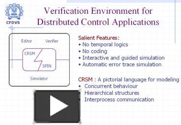 PPT – Verification Environment for Distributed Control Applications ...