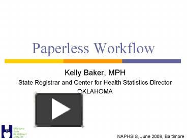 Paperless Workflow presentation | free to view