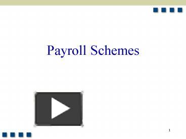 PPT – Payroll Schemes PowerPoint presentation | free to view - id ...
