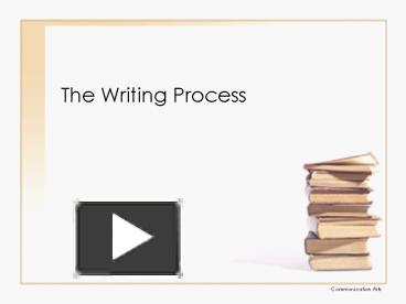 The Writing Process presentation | free to view