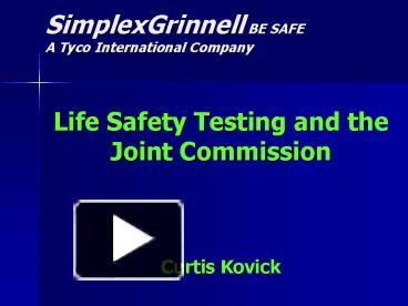 Simplexgrinnell Be Safe A Tyco International Company Presentation