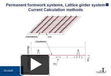 PPT – Permanent formwork systems, Lattice girder system Current ...
