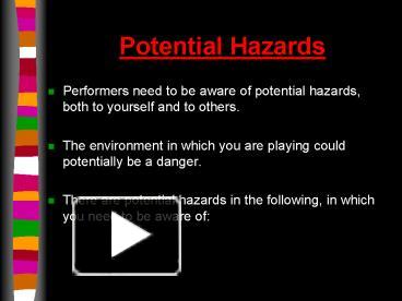 PPT – Potential Hazards PowerPoint presentation | free to view - id ...